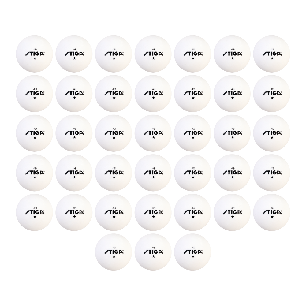 STIGA 1 Star Ping Pong Balls | 38 Pack - STIGA US