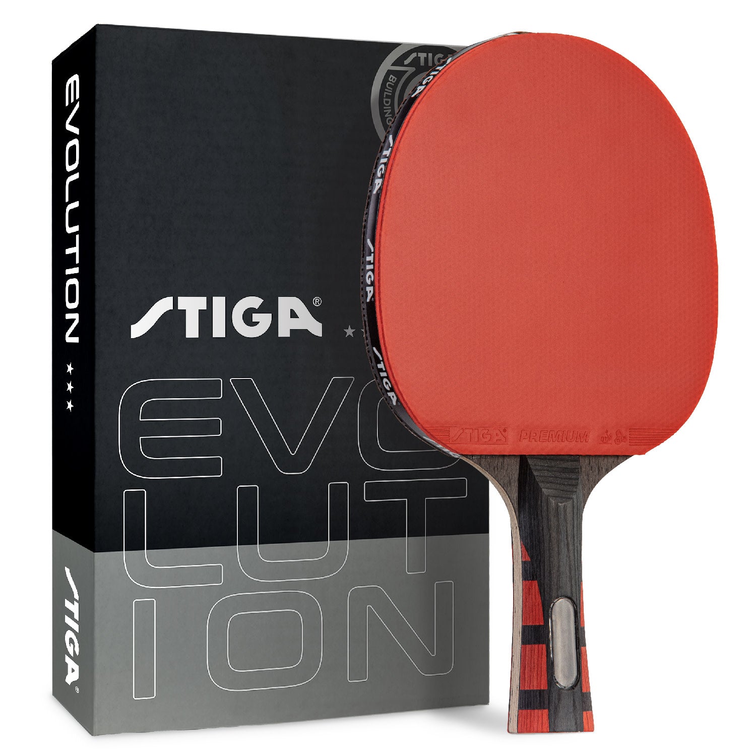 STIGA Evolution Performance Ping Pong Paddle - 6-ply Light Blade - 2mm ...