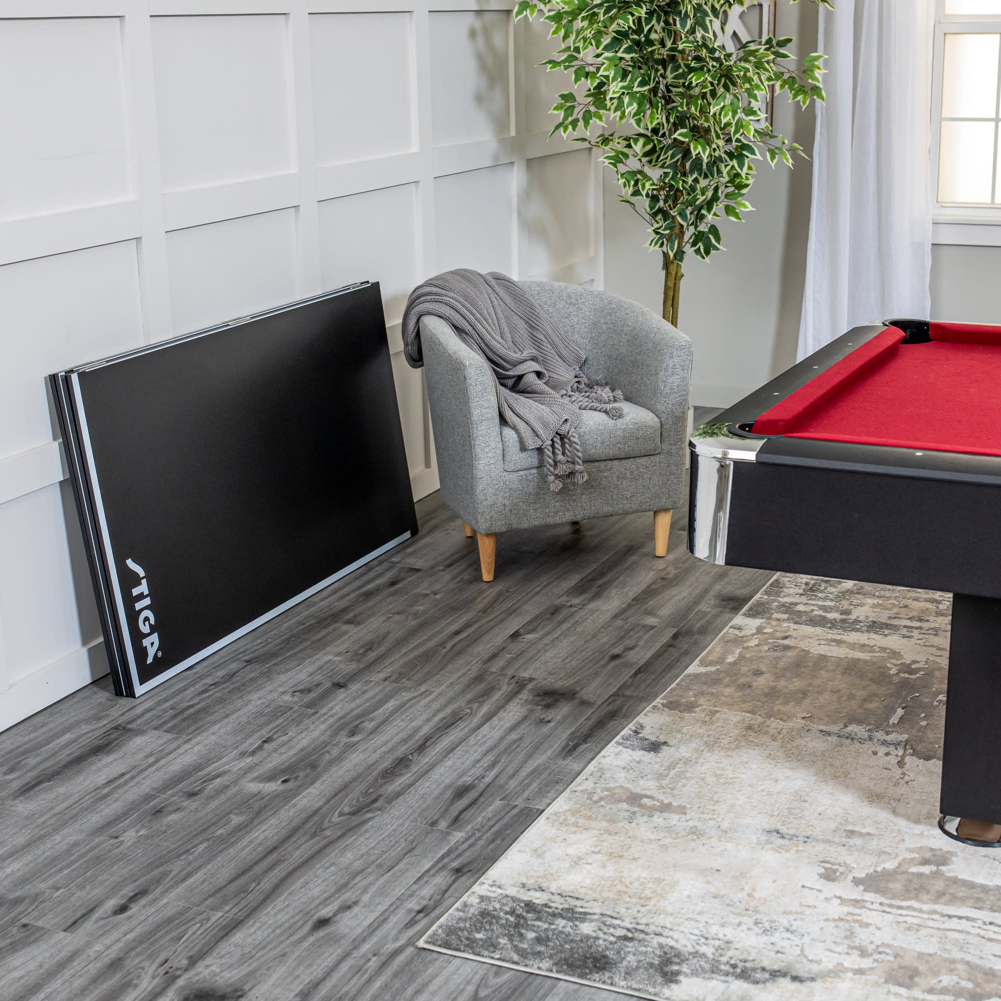 STIGA 4-Piece Table Tennis Conversion Top, Grey - Transform Your Pool ...