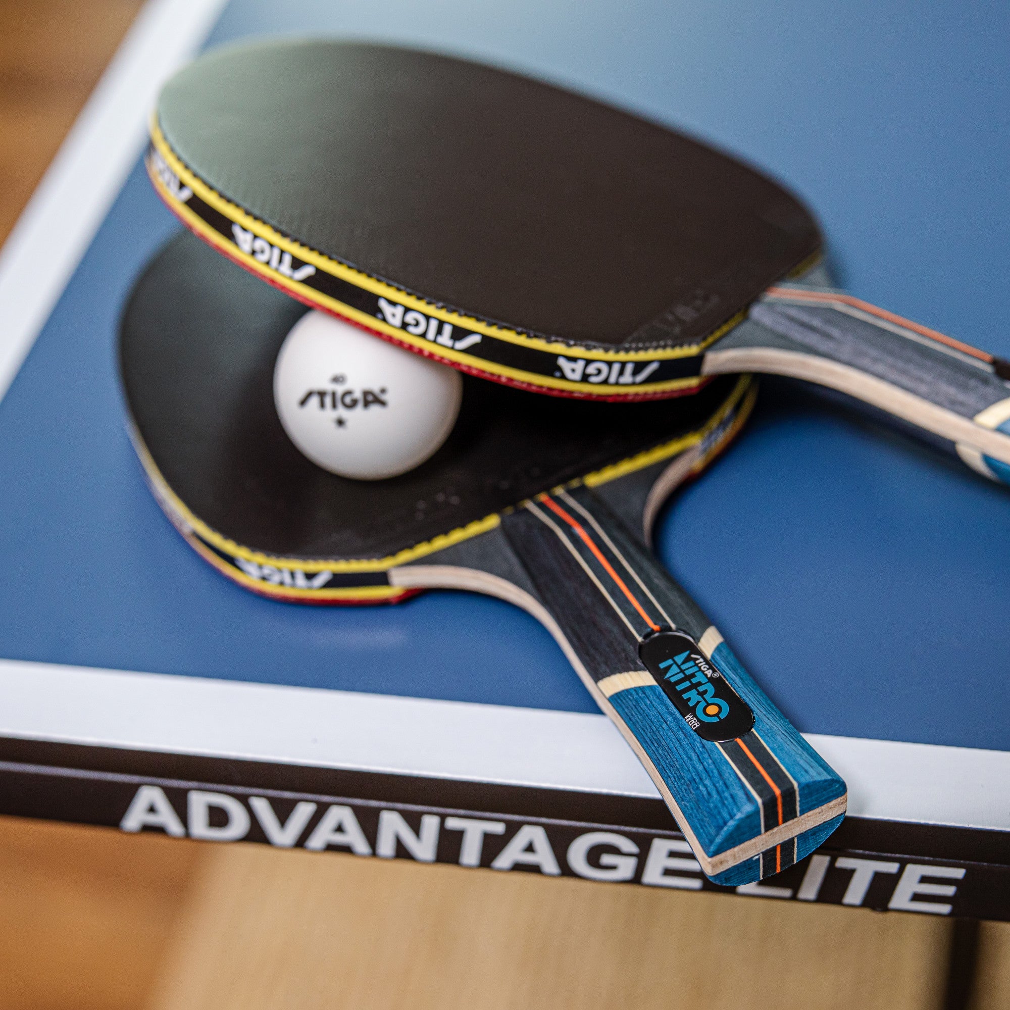 STIGA Nitro Performance Ping Pong Paddle - 6-ply Light Blade - 2mm ...