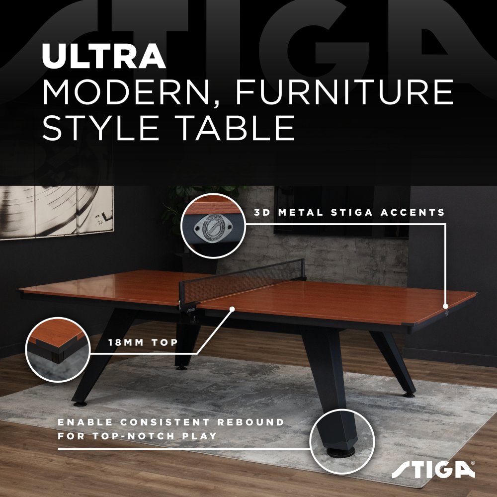 STIGA Ultra Contemporary Ping Pong Table | Modern Design | STIGA US